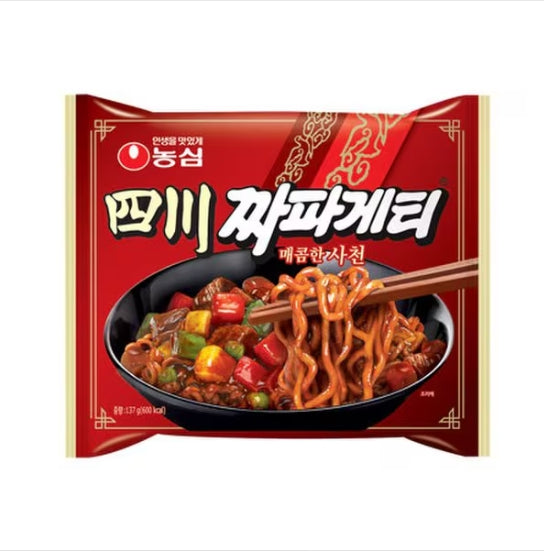 농심 사천짜파게티 봉지라면 137g — kbobsang