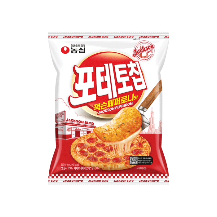 [농심]포테토칩 잭슨페페로니 50g — kbobsang