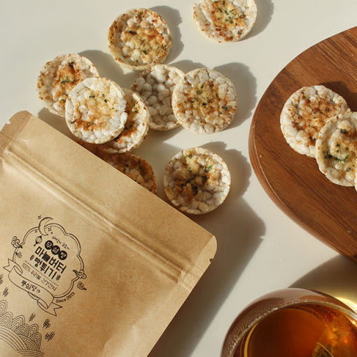 [풍심당] 무설탕 마늘 버터 뻥튀기 (50g) — kbobsang