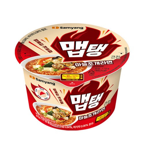 [삼양]맵탱 마늘조개라면 큰컵 110g — kbobsang