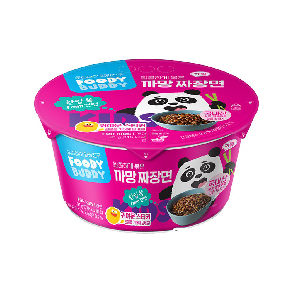 하림 푸디버디 까망짜장면 컵 91g — kbobsang